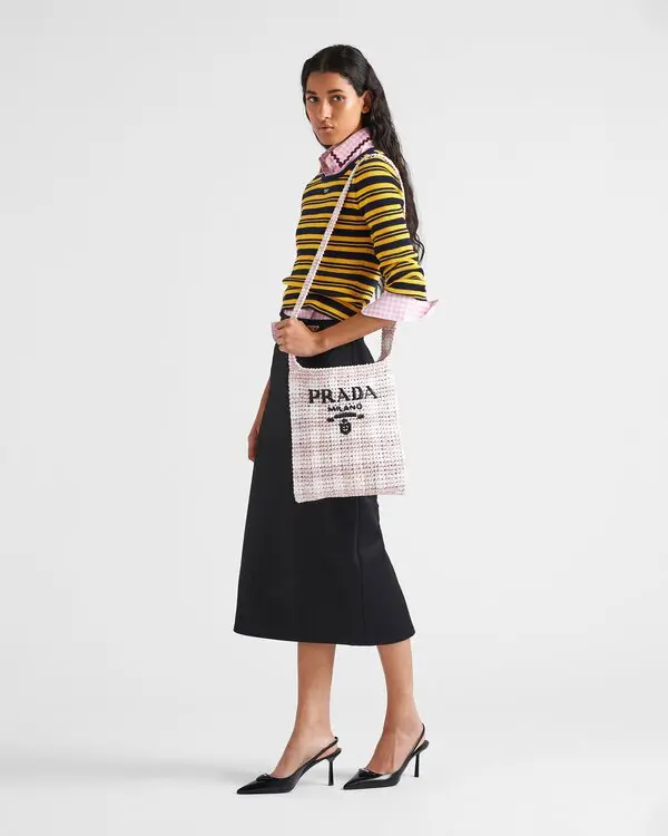 Prada Crochet Bag - Alabaster Pink | Editorialist